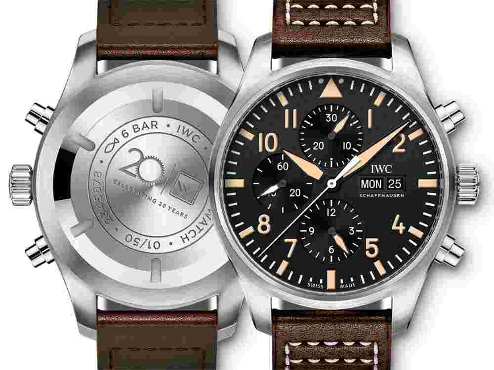 IWC Pilots Chronograph Limited Edition 20th Anniversary Replica Watch ...